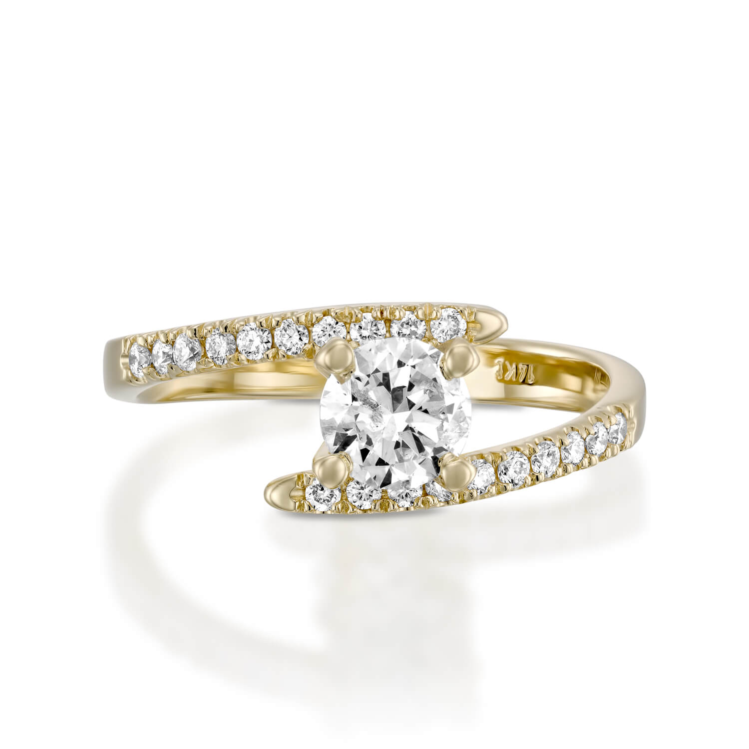 Twist Diamond Engagement Ring - EDELMIRA - DIAMOND HOUSE