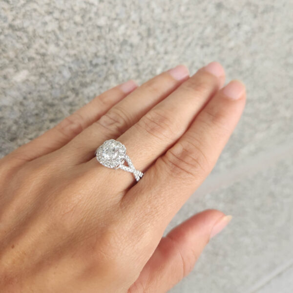 Split Shank Diamond Engagement Ring - DELICIA - DIAMOND HOUSE