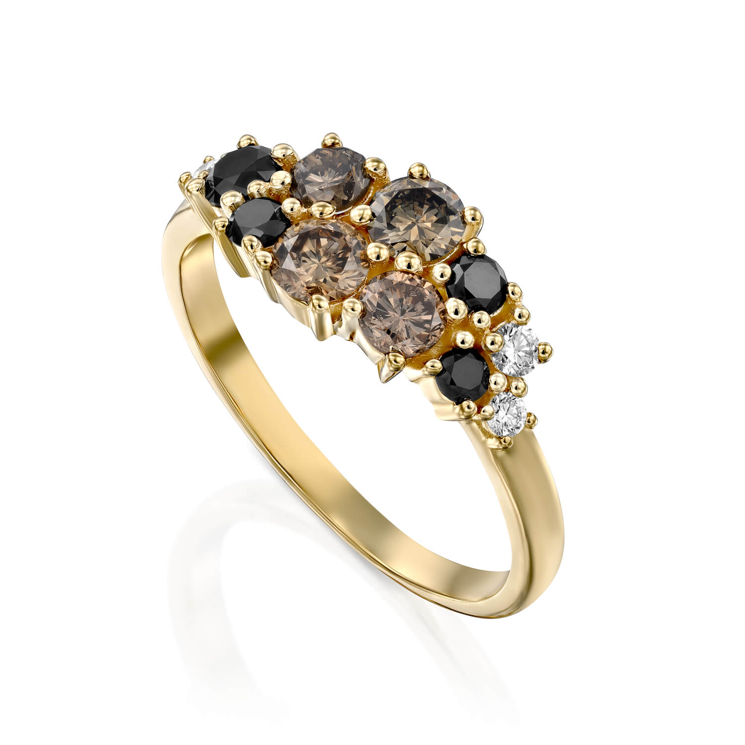 Multi Color Diamond Ring - DIAMOND HOUSE