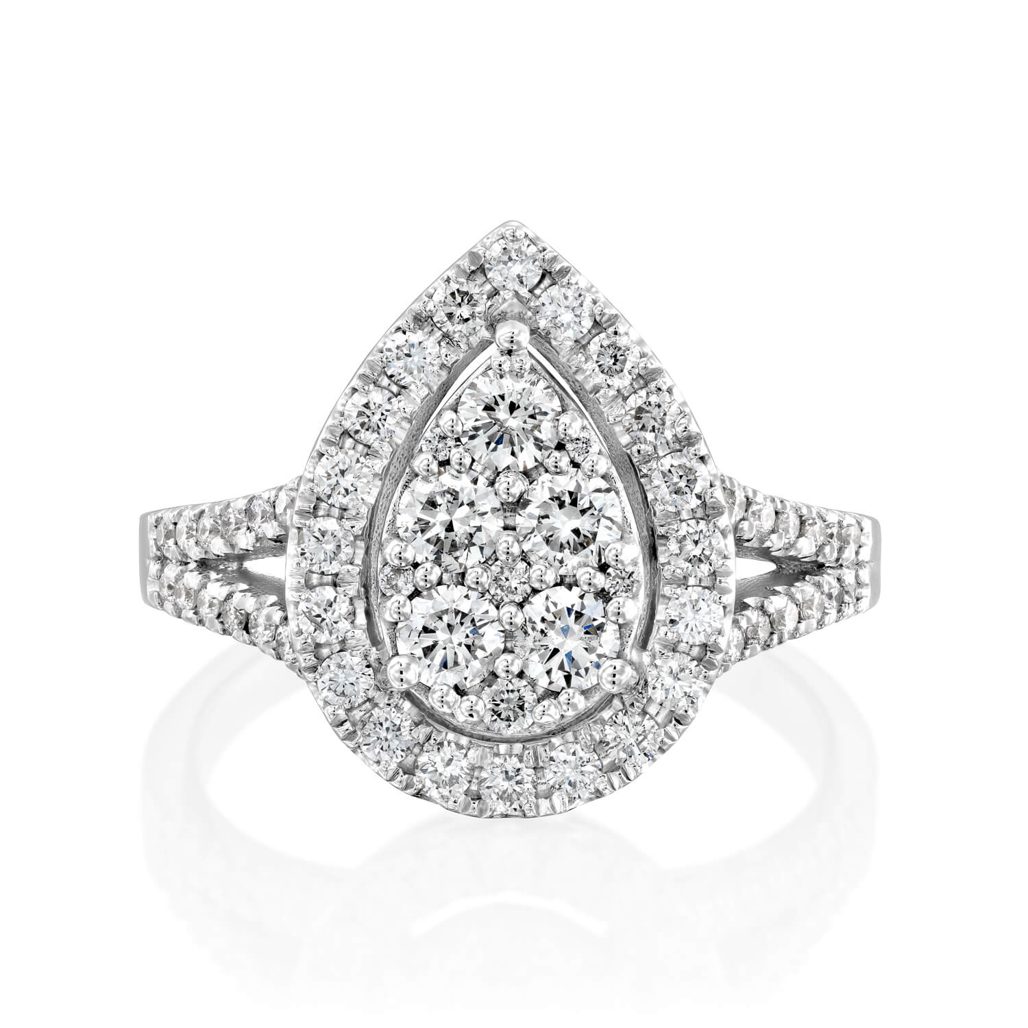 Large and Luxurious Drop Diamond Ring EMERY - DIAMOND HOUSE