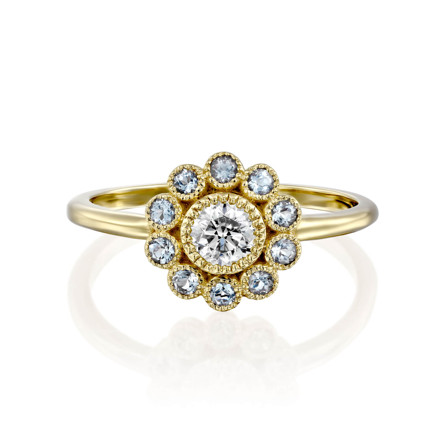 Flower Diamond Ring- MAGNOLIA - DIAMOND HOUSE