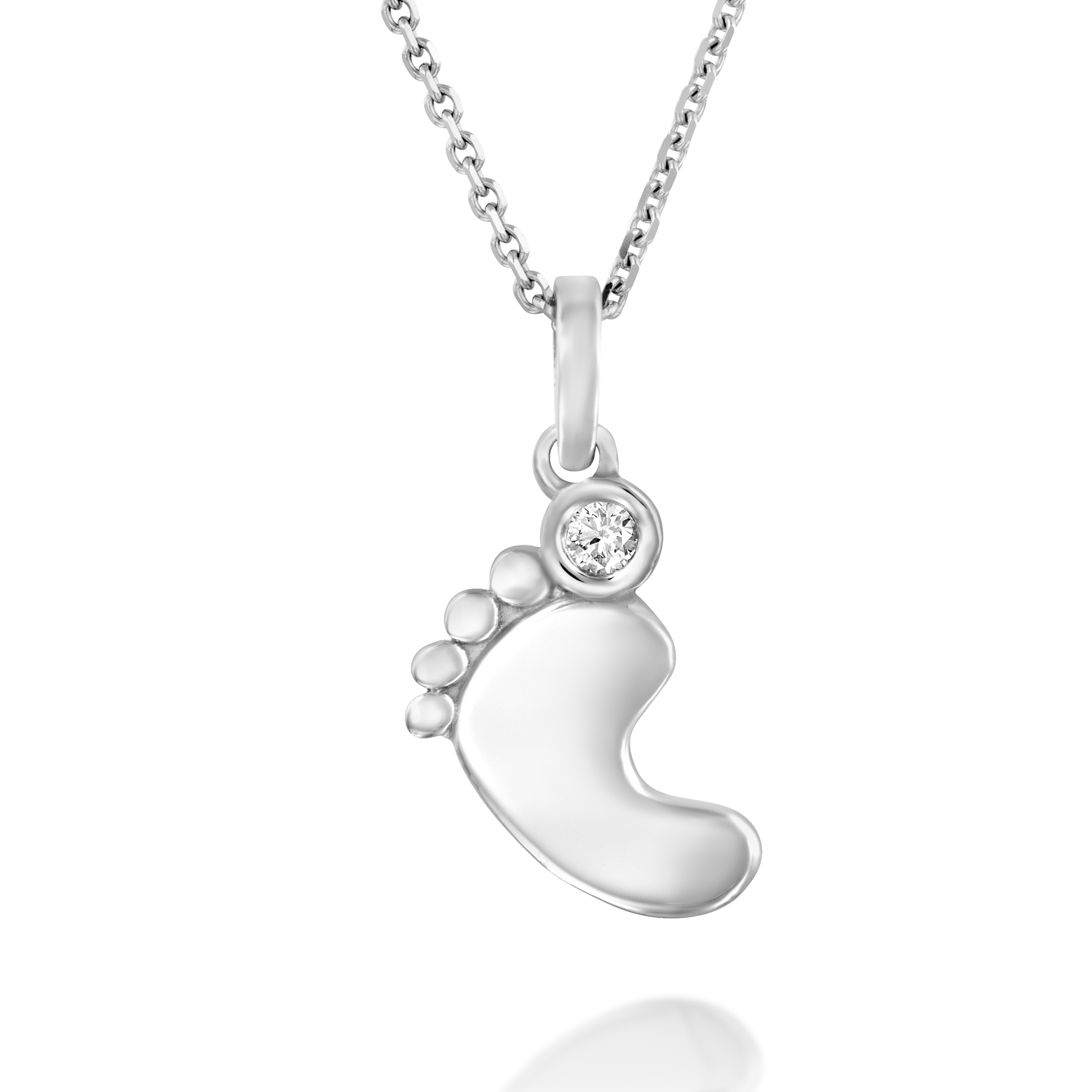 Diamond Baby Foot Pendant - DIAMOND HOUSE